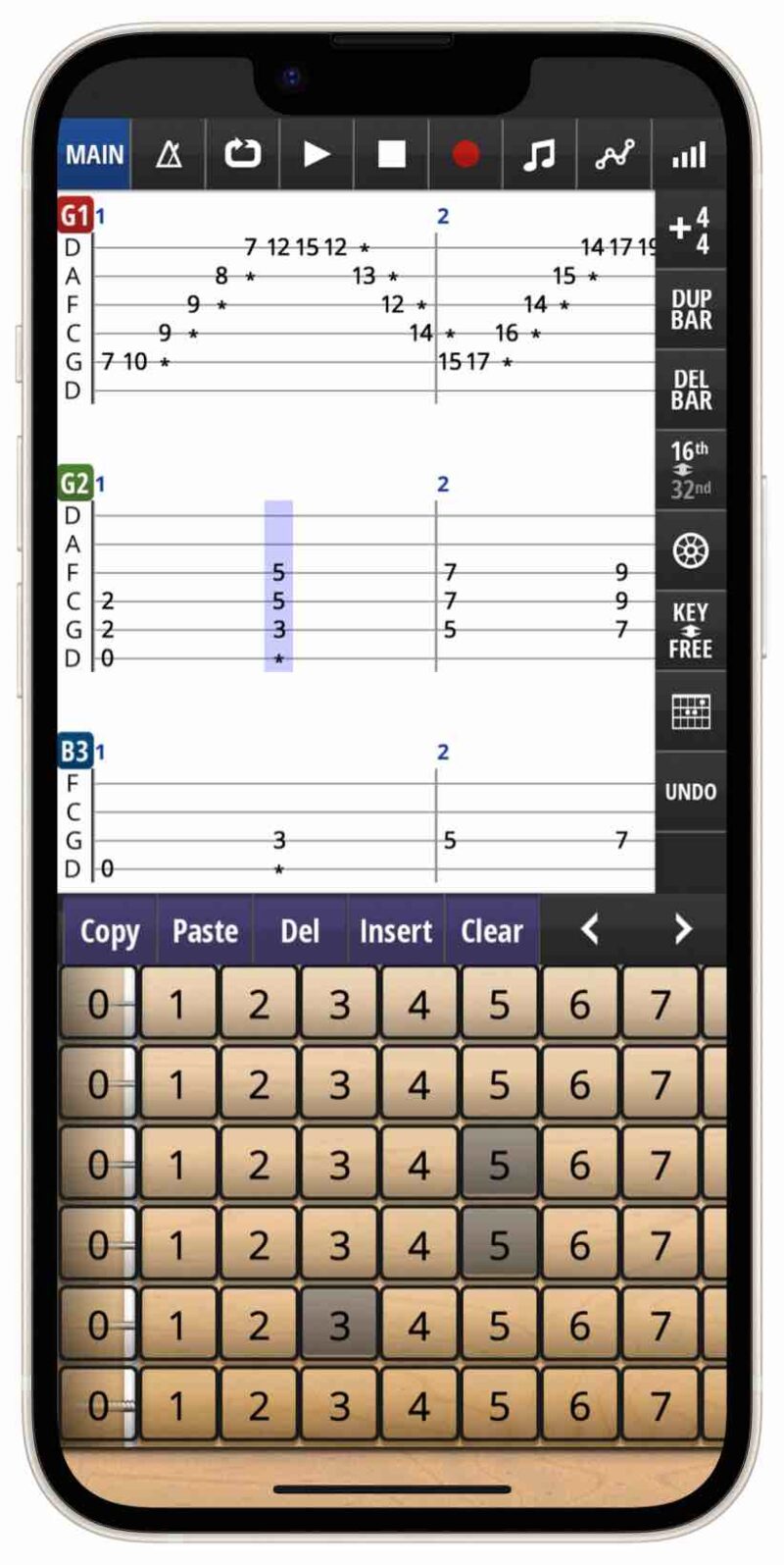 Jam Maestro - Ultimate iOS guitar tab writer + composer app